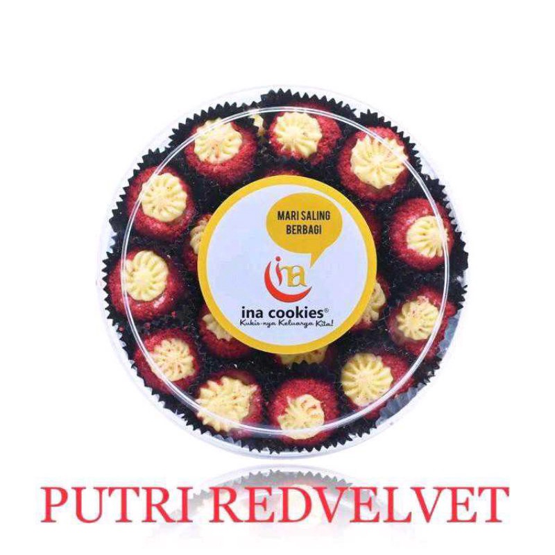 Jual Ina Cookies - Reguler Putri Red Velvet Reguler Manis | Shopee ...