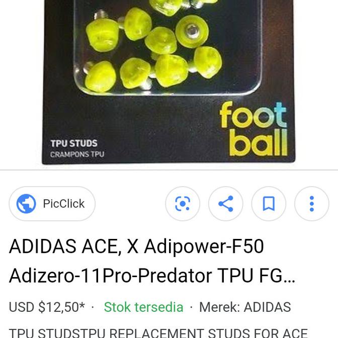 Jual Adidas Stud Tpu Replacement / Pull Sepatu Bola Adidas Asli ...