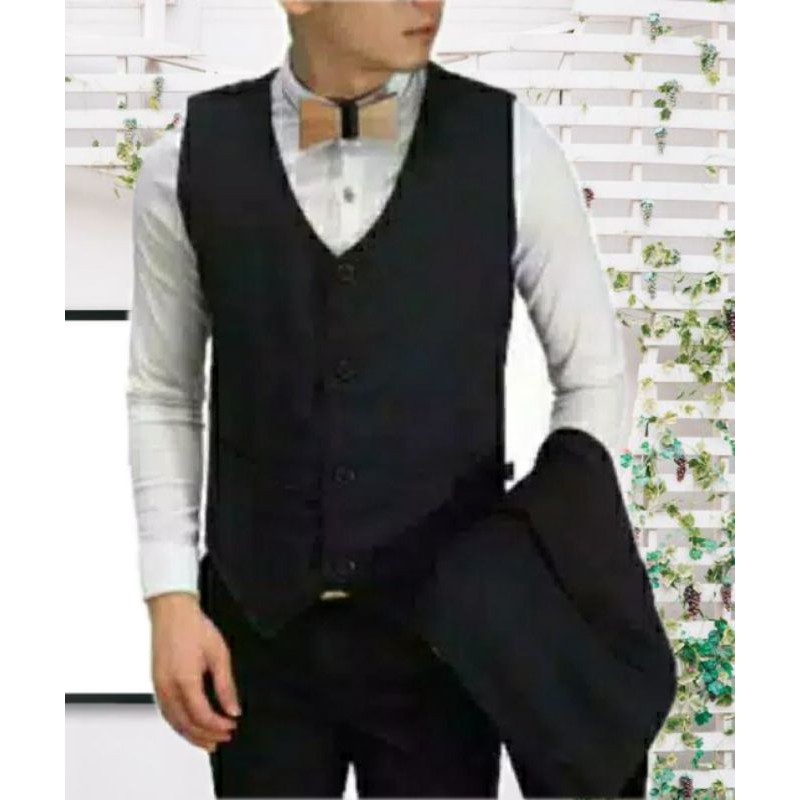 Jual Vest Rompi formal bahan pria. | Shopee Indonesia