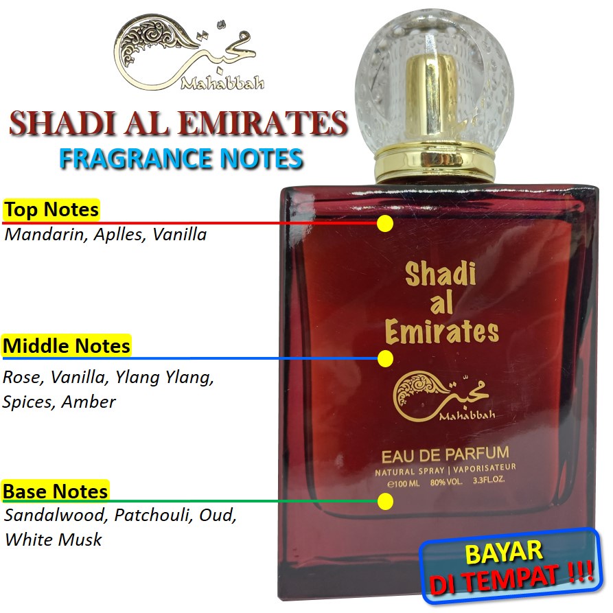 Jual Parfum Arab Pria Wanita Arabian Perfume Shadi Al Emirates Mahabbah ...