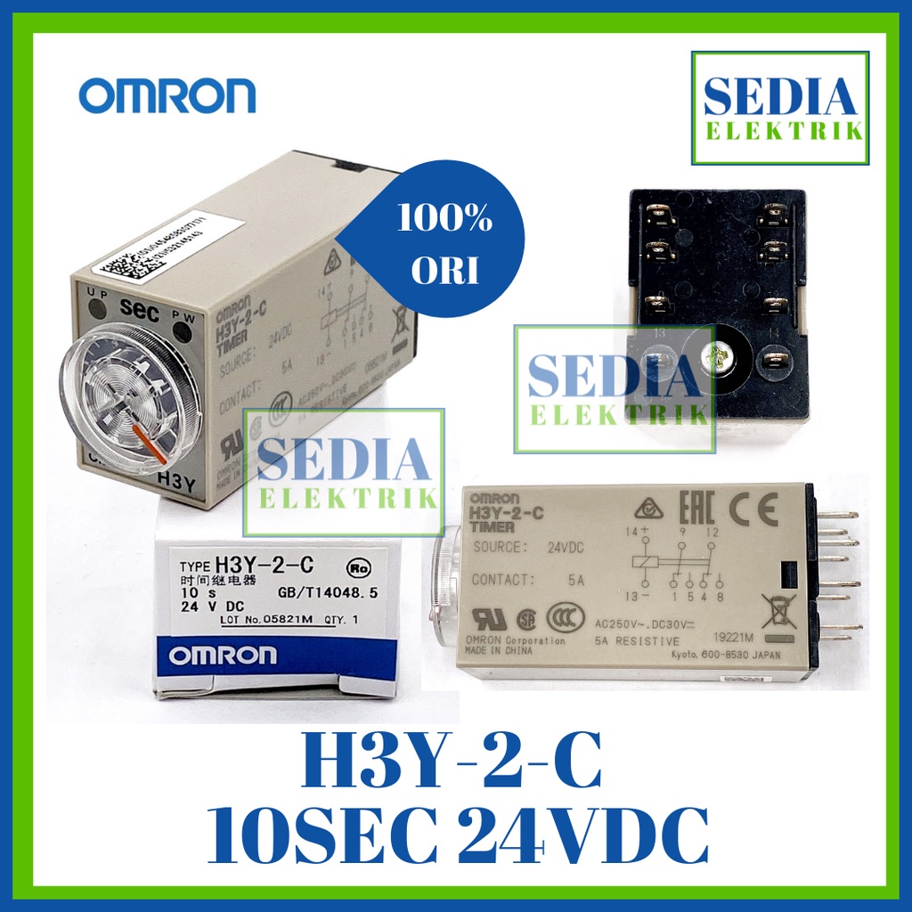 Jual Mini Timer Omron H3Y 2C H3Y-2 10 SEC 24VDC | Shopee Indonesia