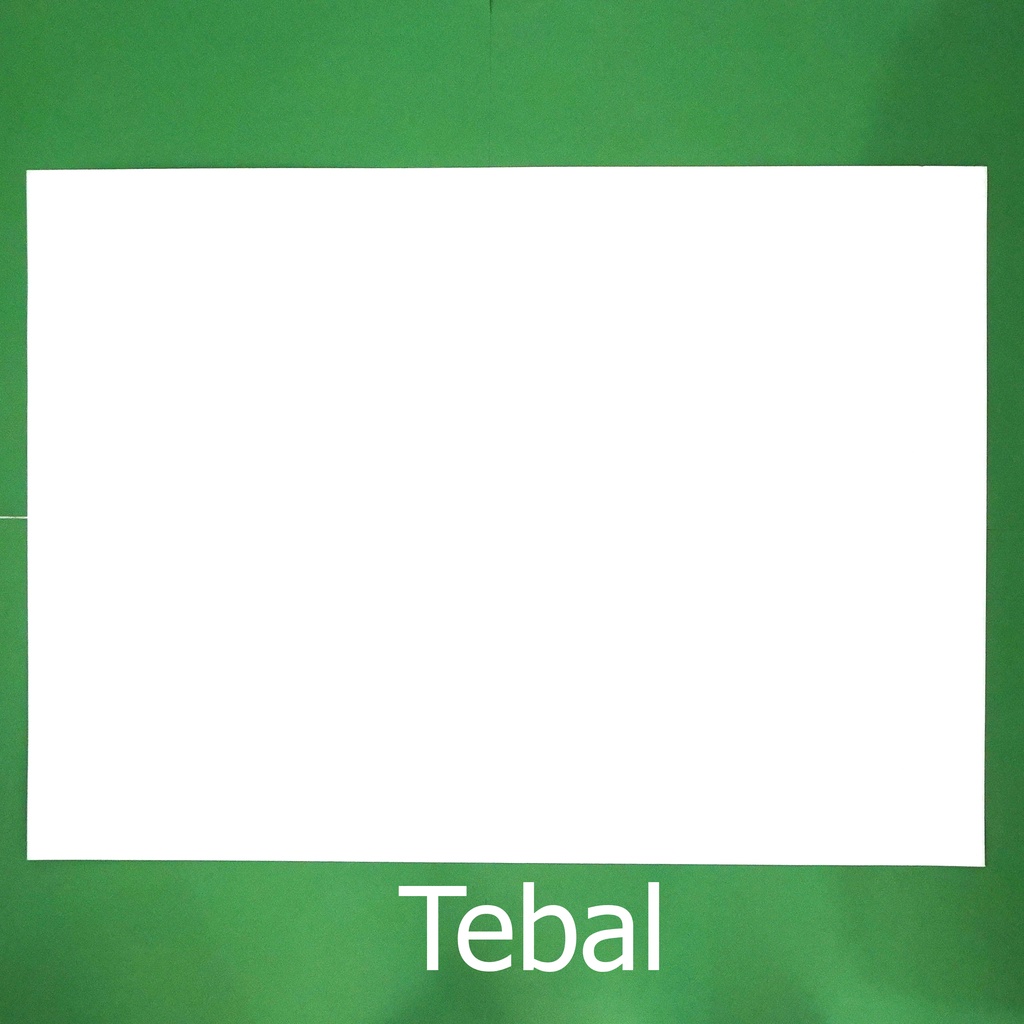 Jual 1 LEMBAR Kertas Karton Duplek Putih Tipis Duplex 250 Gram 110x80cm ...