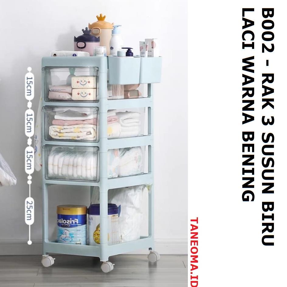 Jual [READY STOCK] RAK ORGANIZER LACI TROLLEY RODA / RAK PENYIMPANAN ...