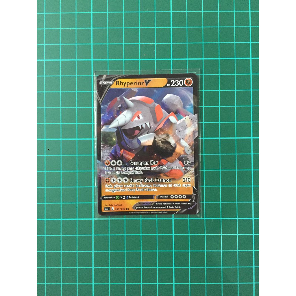 Jual Rhyperior V RR Kartu Pokemon TCG Indonesia | Shopee Indonesia