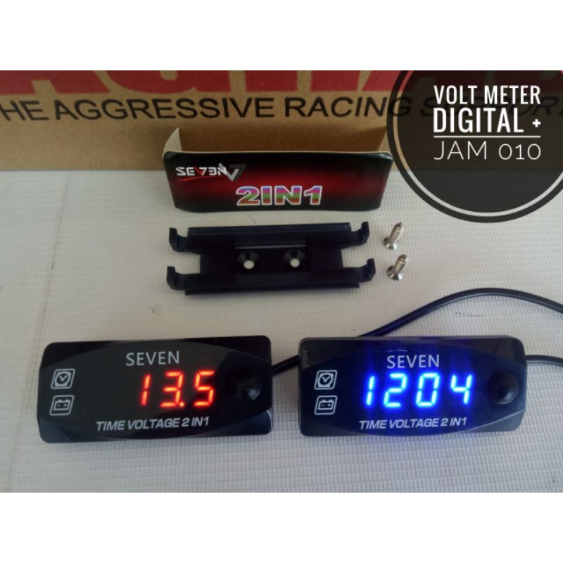 Jual VOLTMETER MOTOR / VOLTMETER 3 IN 1 ALAT CEK TEGANGAN AKI | Shopee ...