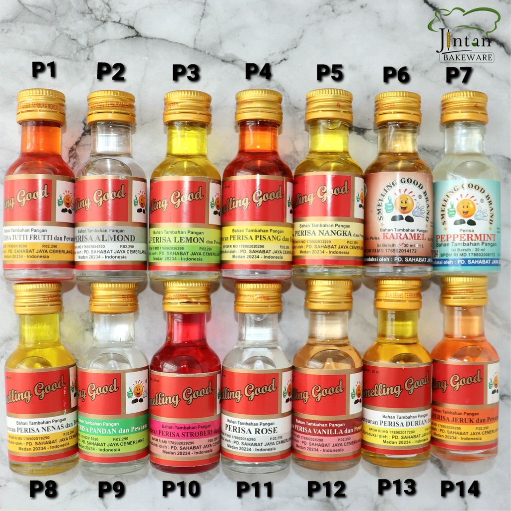 Jual Perisa Makanan 30ml Halal Terlengkap 18 Rasa Nenas Butter Mint ...