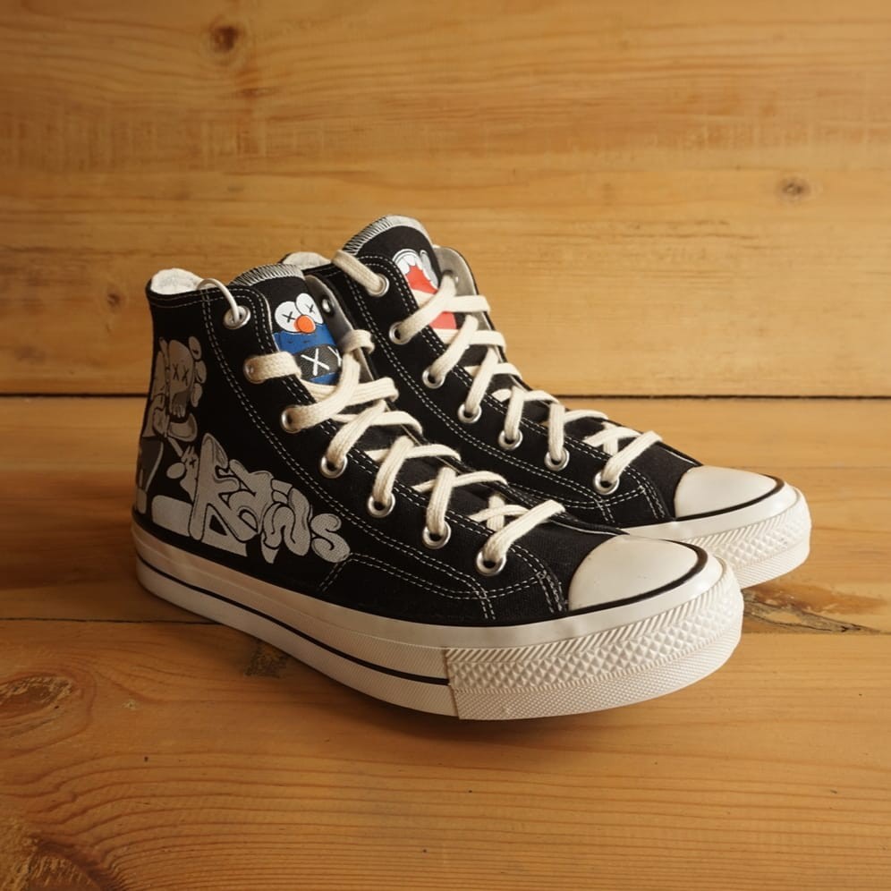 Jual CONVERSE KAWS HIGH BLACK WHITE | Shopee Indonesia