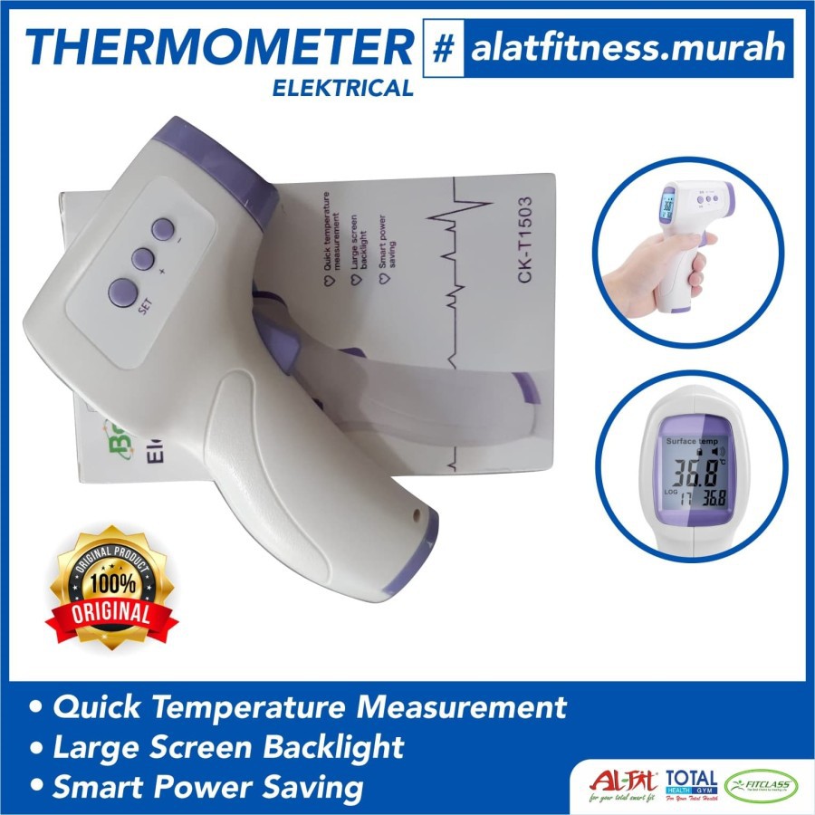 Jual Thermometer Termometer Infrared Gun Contact Non Alat Thermo ...