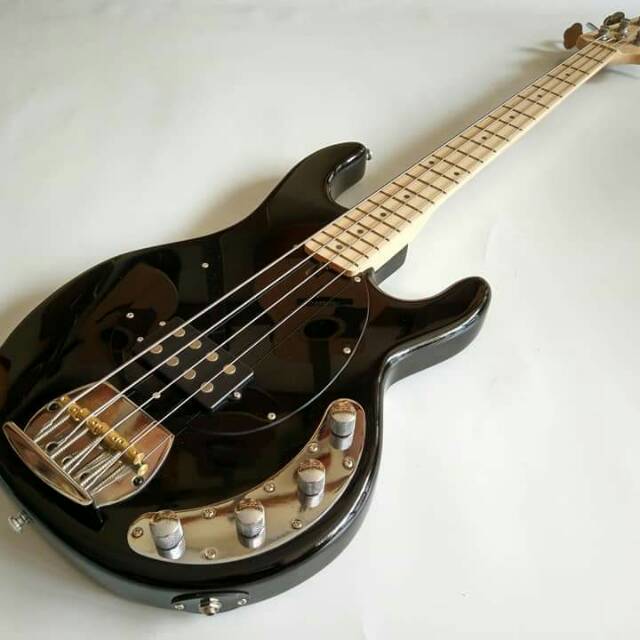 Jual Gitar Bass Listrik elektrik Musicman Ernie Ball Black color neck ...