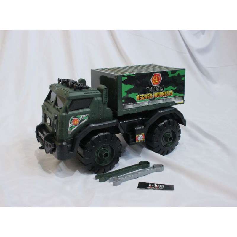 Jual AK56 MAINAN TRUK BOX BESAR TNI ktg / mainan mobil truck tni besar ...