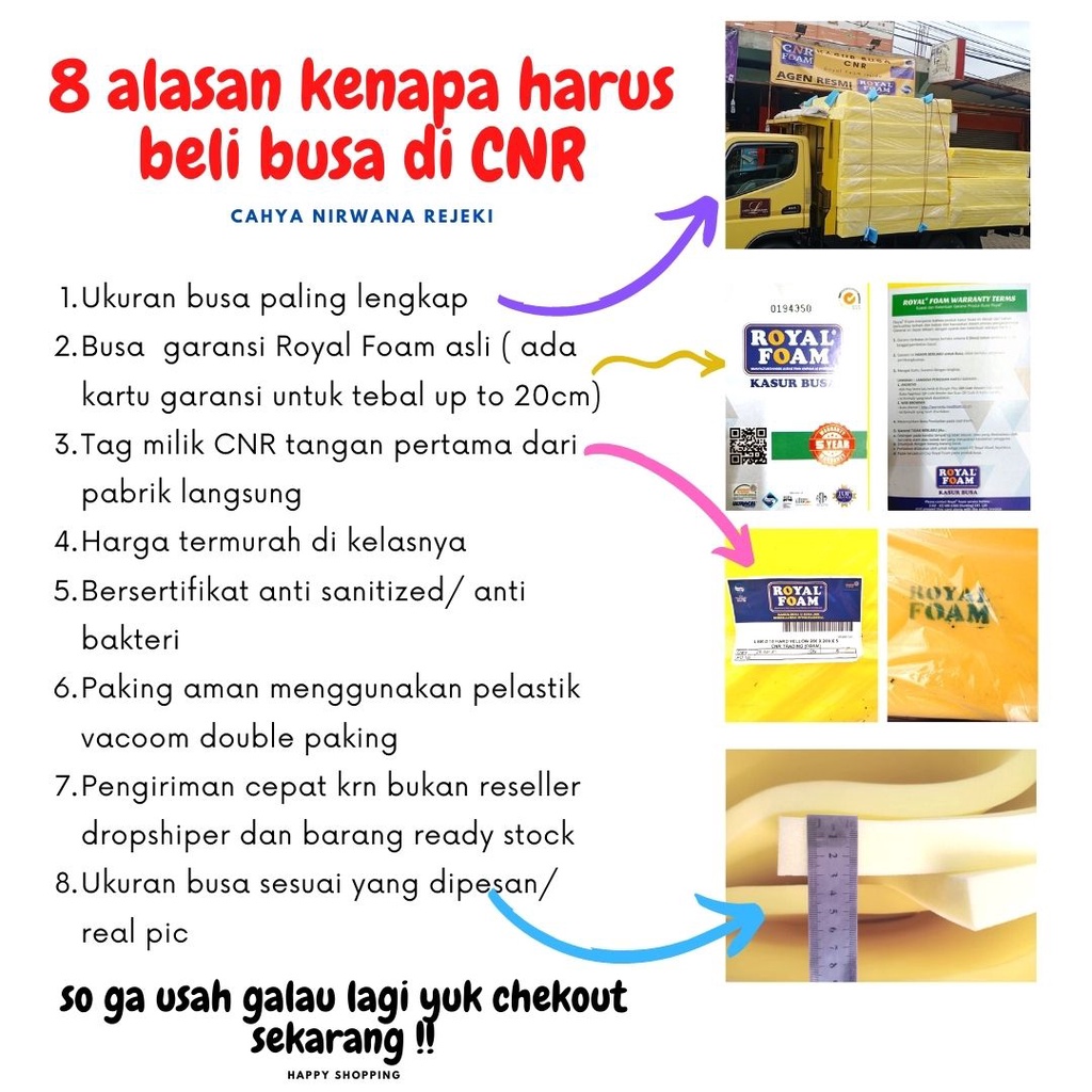 Jual Busa lembaran busa royal foam density 16, busa yellow/green tebal ...