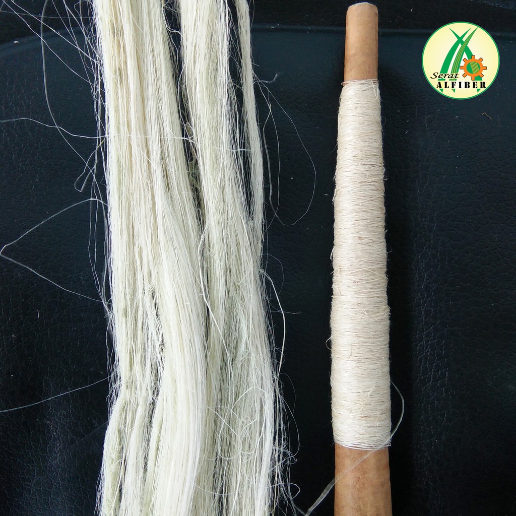 Jual Benang Serat Alam Serat Daun Nanas Alami dijual Pergulung | Shopee ...