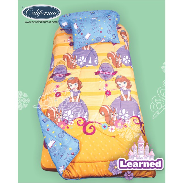 Jual Sprei California 120X200 Learned Sofia ( Single Size ) | Shopee ...