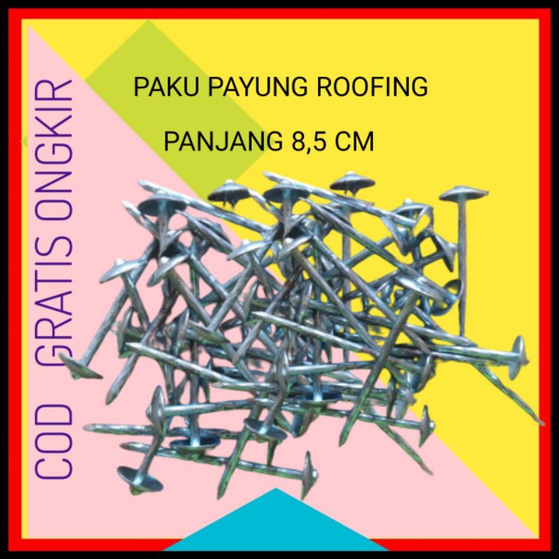 Jual PAKU PAYUNG ULIR PAKU ASBES SENG BESAR ROOFING PAKU JAMUR MURAH ...