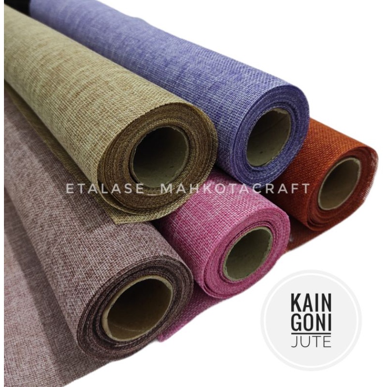 Jual kain jute goni | Flower Wrapping Paper Jute Korea / Karung Goni ...