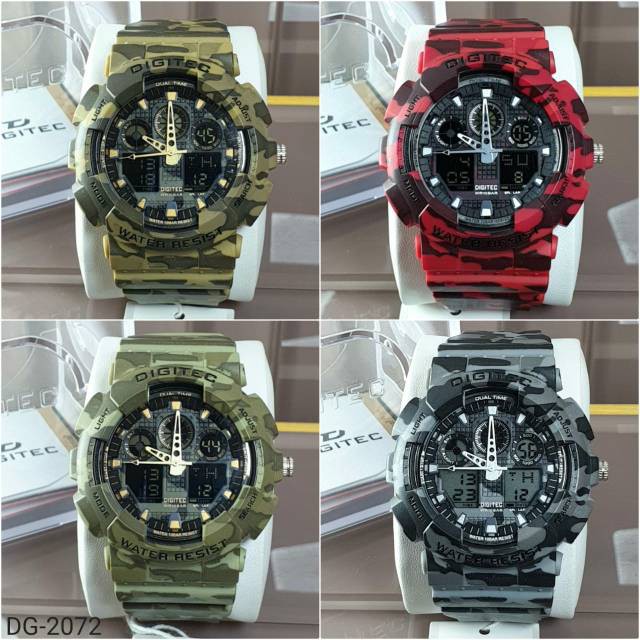 Jual IDY - Jam DIGITEC DG 2072 army 100%original | Shopee Indonesia