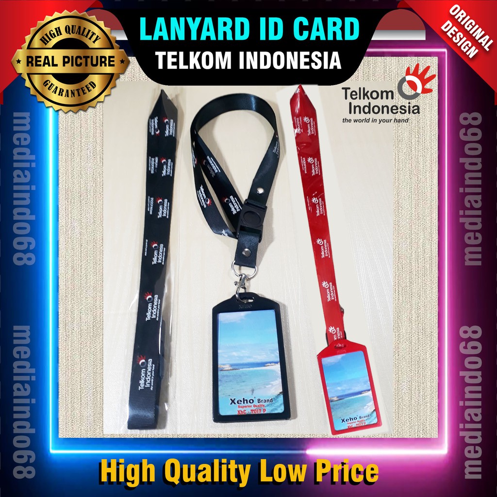 Jual TELKOM Lanyard ID CARD/Gantungan ID Telkom Indonesia (Paket Murah ...
