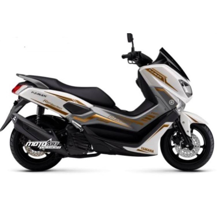 Jual Stiker Motor Yamaha Nmax Putih NMAX OLD /NEW Warna Gold - Emas ...