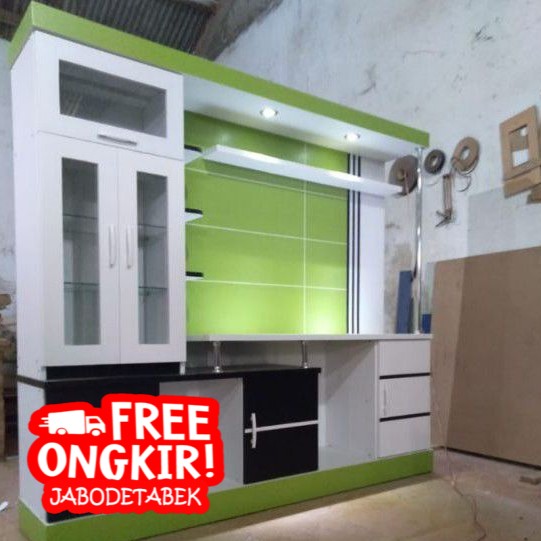 Jual LEMARI BACKDROP TV | CUSTOM | Shopee Indonesia