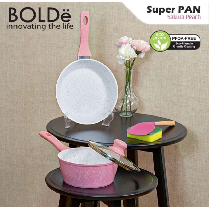 Jual BOLDE Cookware Set Sakura Peach/Bolde superpan pink pastel ...