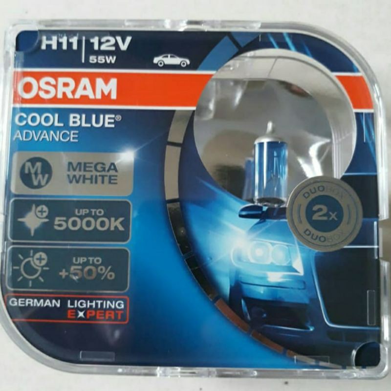 Jual Bolam Bohlam Lampu Putih OSRAM H11 Cool Blue 12V 55W Original | Shopee Indonesia