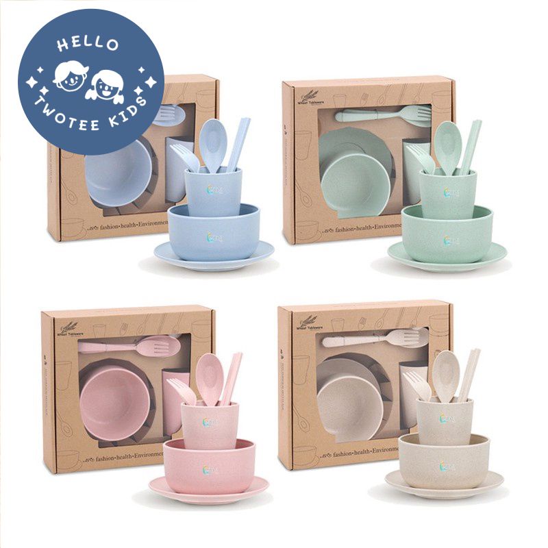 Jual Peralatan Makan Set Mangkuk Piring Sendok Peralatan Piring Makan ...