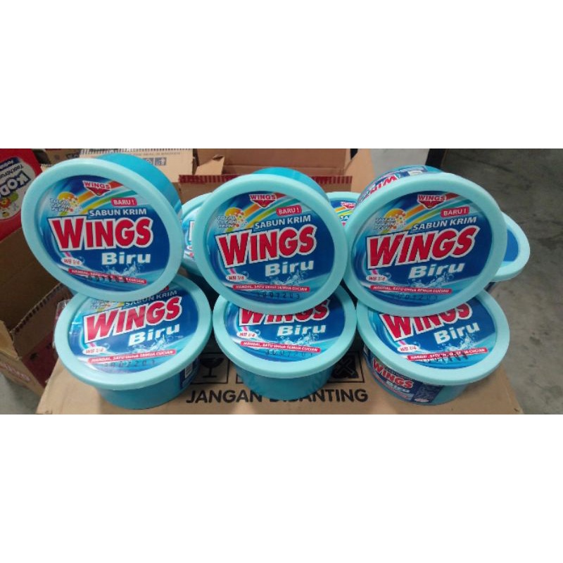 Jual Wings Biru Cream 1/4 Pot 200gr | Shopee Indonesia