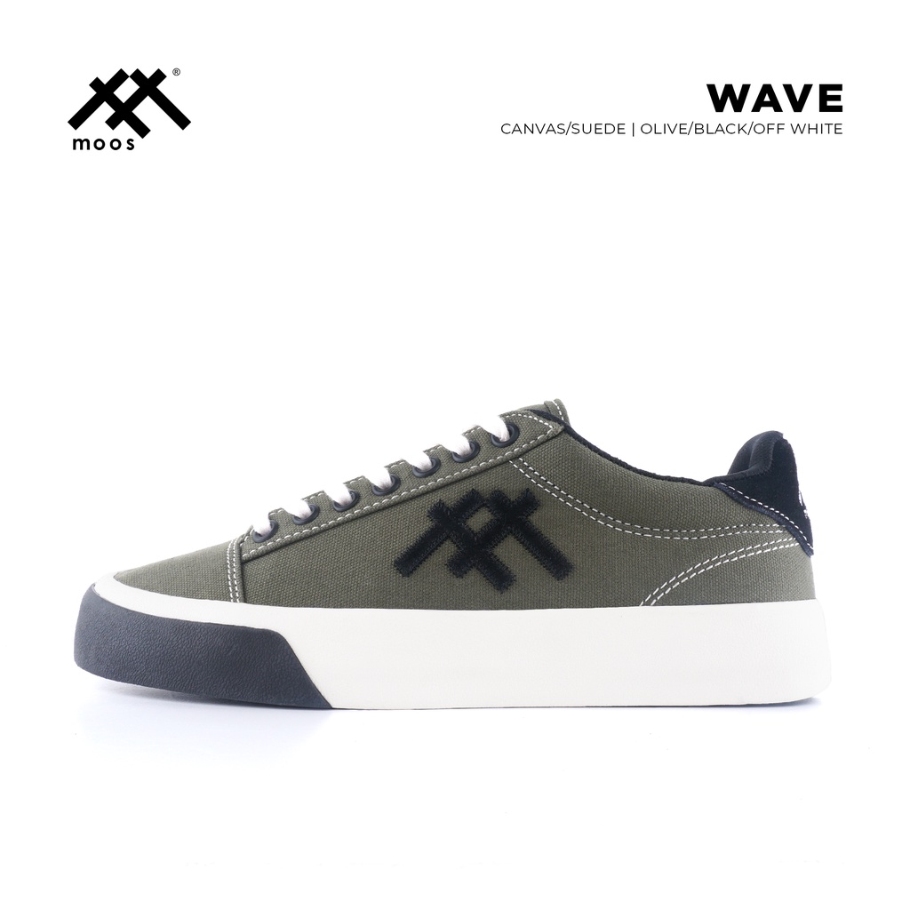 Jual Moos Footwear Wave Olive/Black Off White | Shopee Indonesia