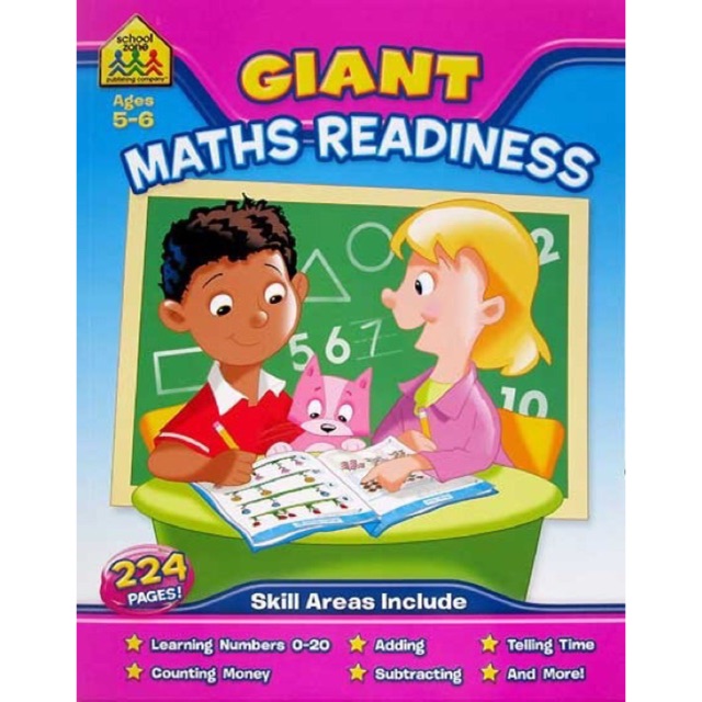 Jual SCHOOL ZONE - GIANT MATH READINESS (NEW) | Shopee Indonesia