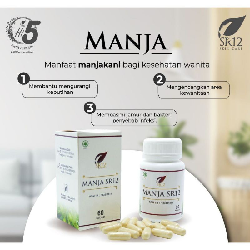 Jual Manja SR12 BPOM Original Kapsul dan Butir / Manjakani Aceh Untuk ...