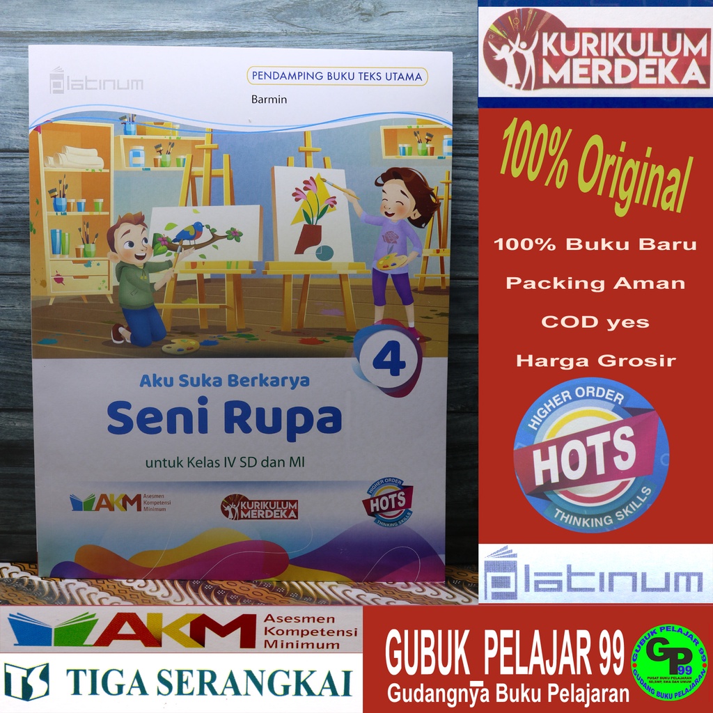 Jual Aku Suka Berkarya SENI RUPA Kelas 4 SD/MI Kurikulum Merdeka Platinum PT Tiga Serangkai ...