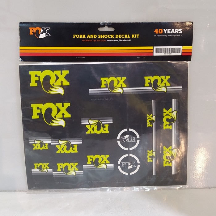 Jual Stiker Sticker Decal Kit Fork And Shock Fox Float ORIGINAL Yellow ...
