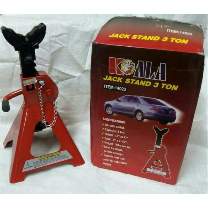 Jual Jack stand 3 tonage 1 pasang 2 pcs harga untuk 2 pcs | Shopee ...