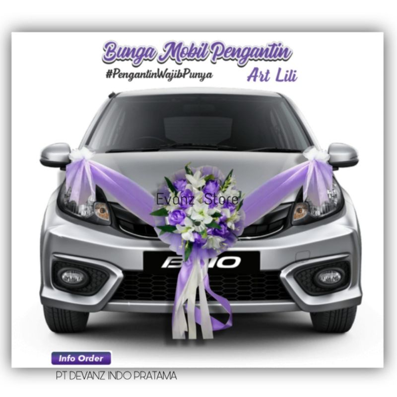 Jual Bunga Mobil Art Lili - Hiasan Bunga Mobil Pengantin - Bunga Hadiah ...