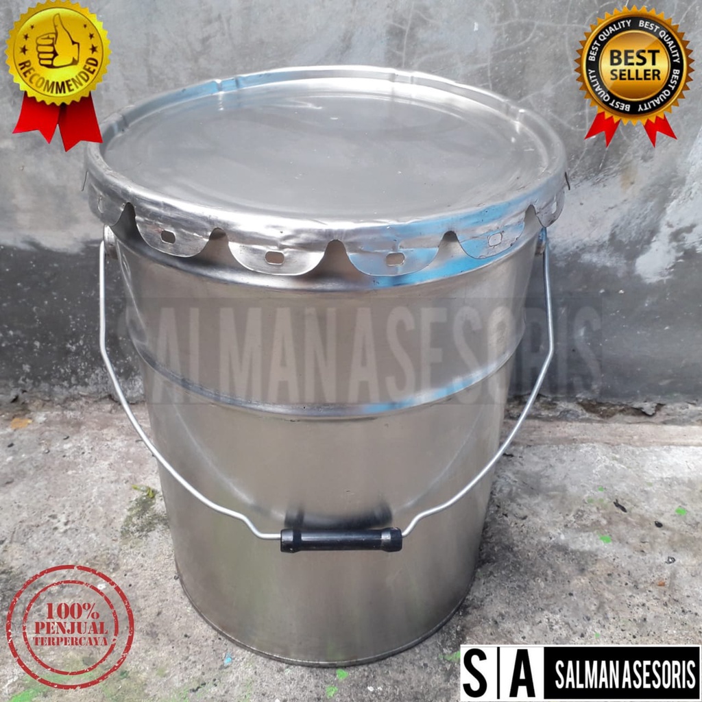 Jual Tong Ember Kaleng 20 Liter / 25kg Tempat Bakar Sampah | Shopee Indonesia