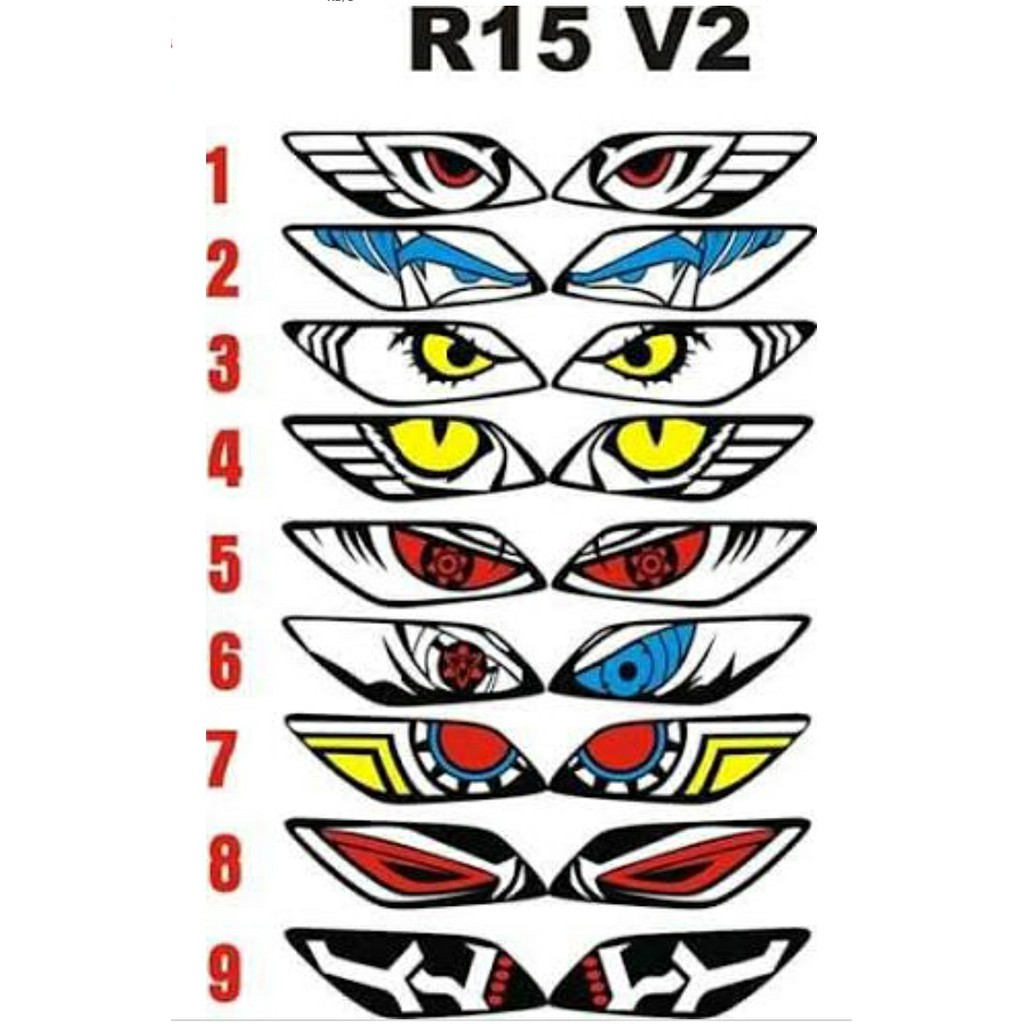 Jual Stiker Lampu Motor R15 V2 | Shopee Indonesia