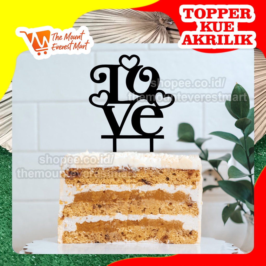 Jual Cake Topper Happy Wediing Anniversary Model Love | Tusukan Kue dan ...