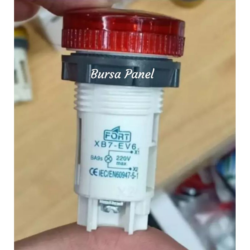 Jual pilot lamp LED 22 mm FORT XB7-EV (lampu LED bisa dibuka) | Shopee ...