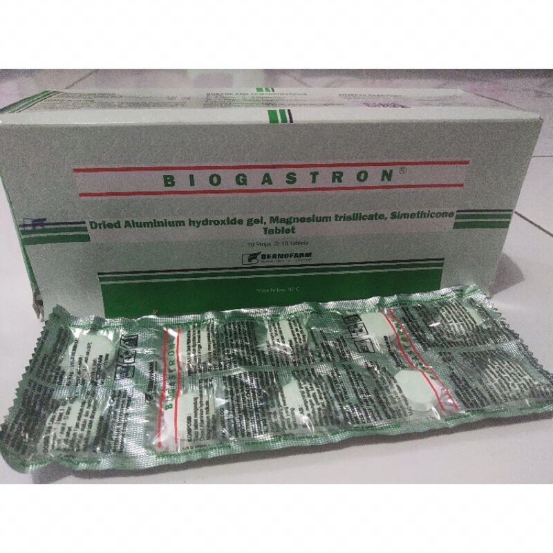 Jual Biogastron Tablet - Obat Kembung & Mual-berno [Strip 10 Tablet ...