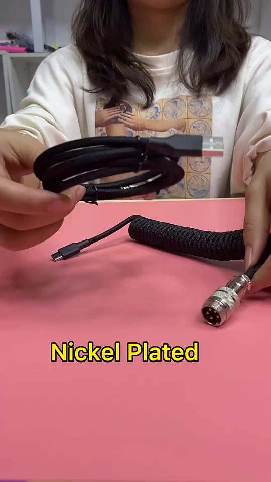 Jual Coiled Cable Type C Aviator Kabel Keyboard Coil Keyboard ...