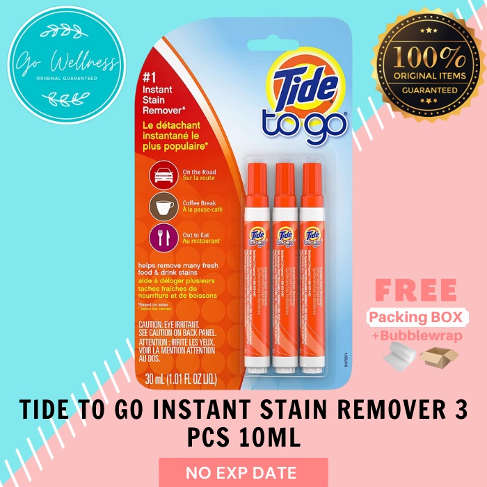 Jual Tide To Go Instant Stain Removing Pen 3 Count Pack | Shopee Indonesia