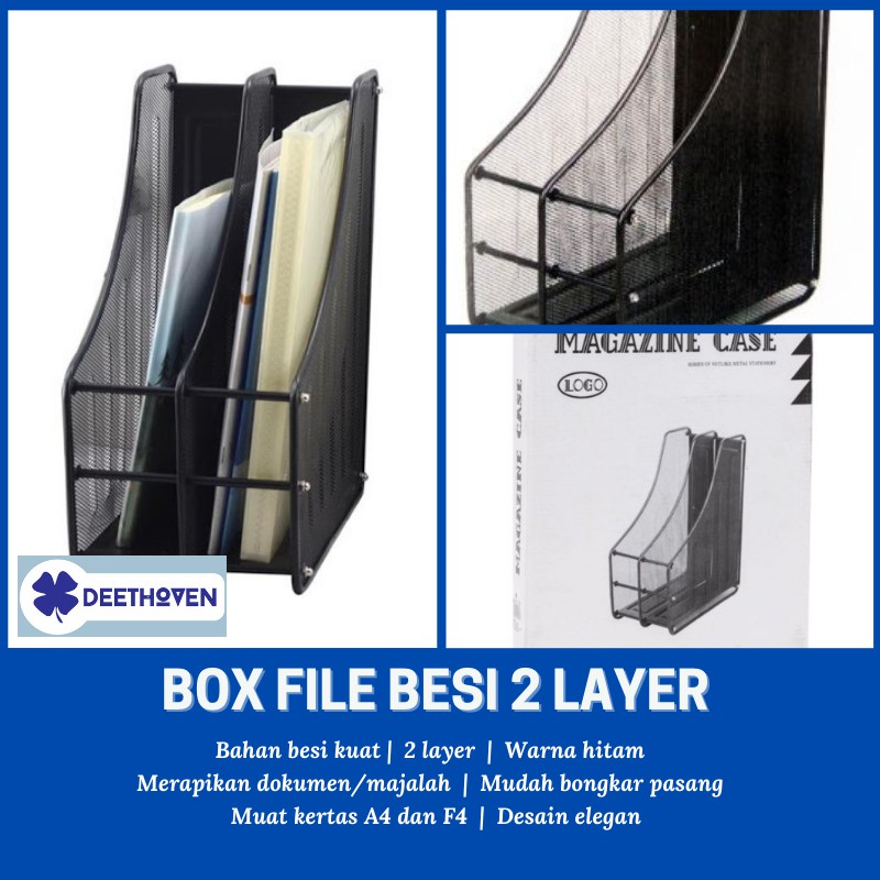 Jual MAGAZINE CASE BOX FILE BESI 2 SAP FILE SYSBOX DOUBLE LAYER 2 TIER ...