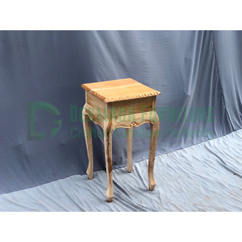 Jual MEJA POT BUNGA KECIL PERSEGI KAYU MAHONI SOFA KURSI PELAMINAN ...
