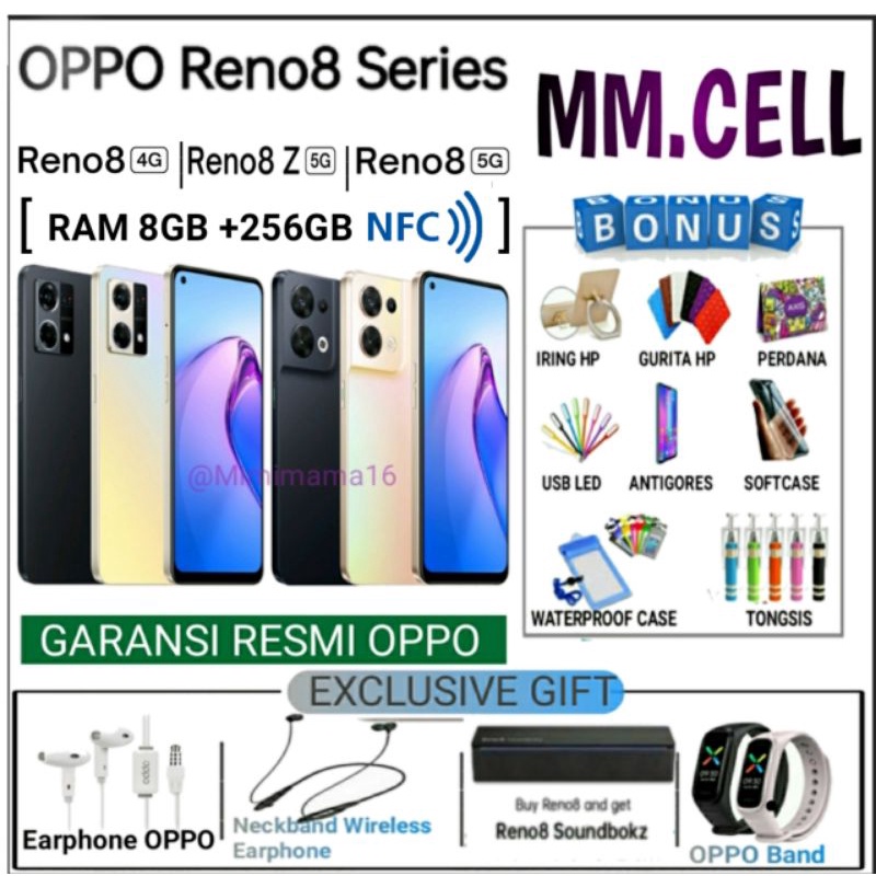 Jual OPPO RENO 8 PRO 5G 12/256 GB | RENO 8Z RENO 8 Z 5G 8/256 | RENO 8 4G 8/256 | RENO 8 GARANSI ...
