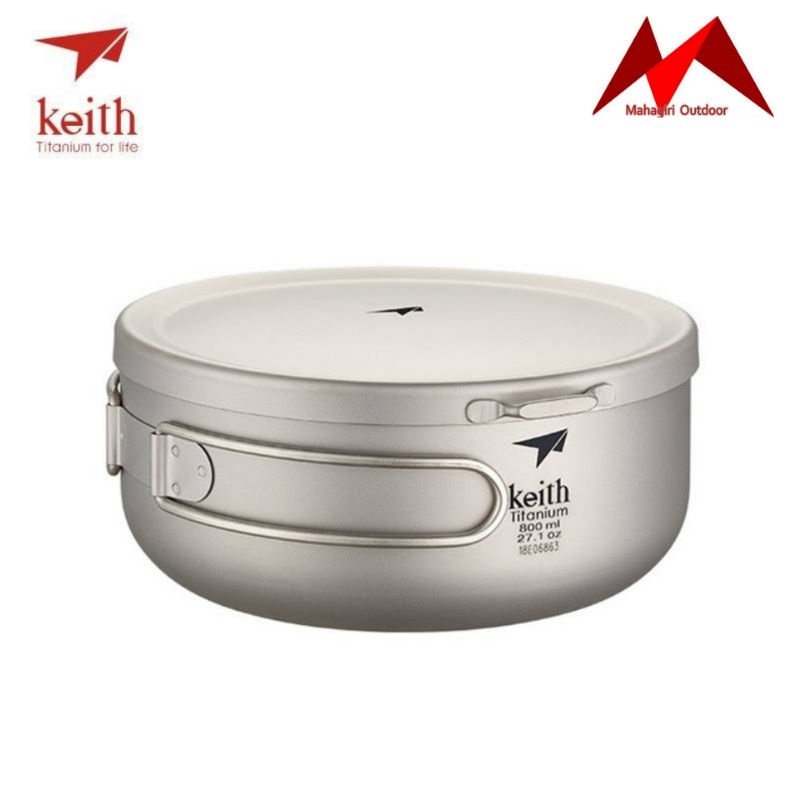 Jual Keith Ti5327 lunch box titanium kotak makan 800ml piring ...