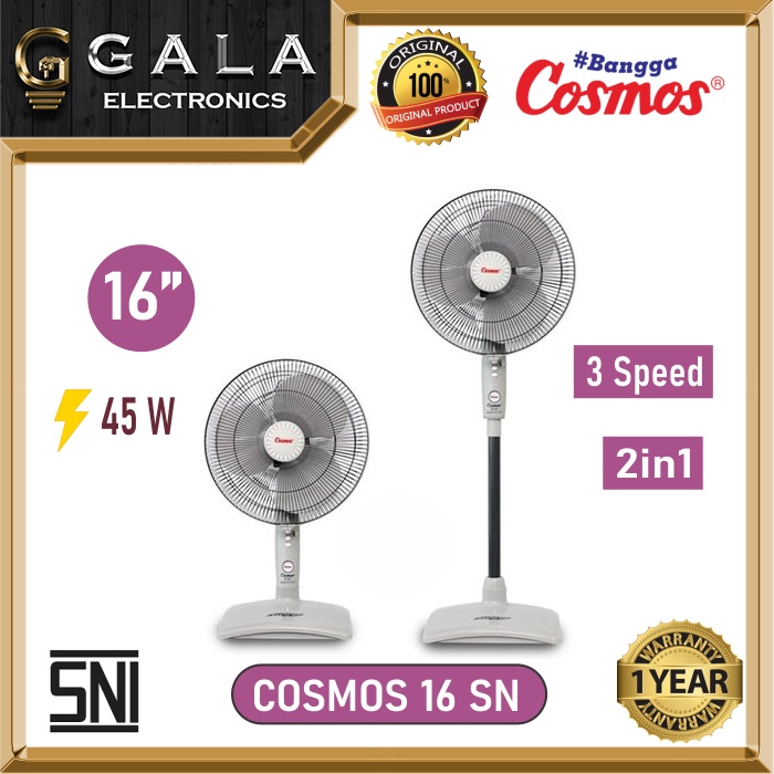 Jual Kipas Angin Cosmos 16 SN 2 IN 1 (STAND FAN & DESK FAN) | Shopee ...