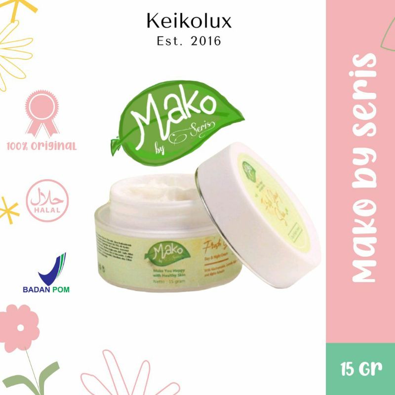 Jual Mako by Series - Fresh Glowy Skin Day and Night Cream 15g | Shopee ...