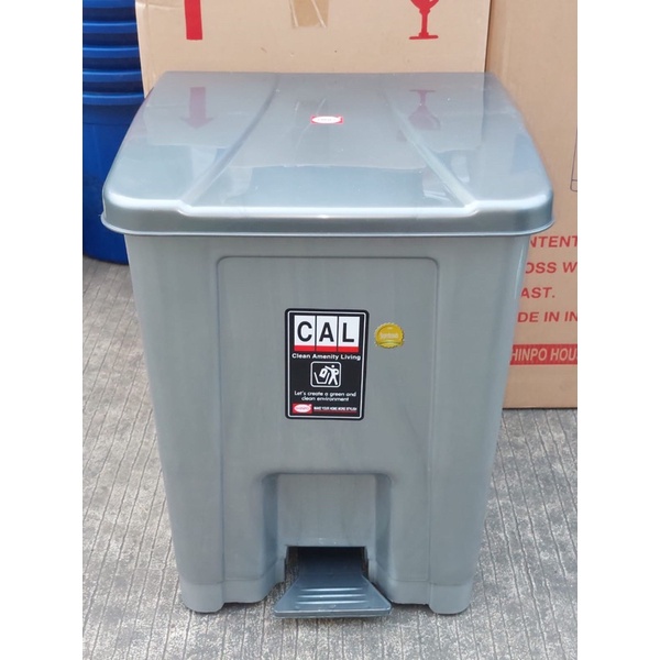 Jual Tempat Sampah Injak Segi Shinpo 70 Liter SIP 790 / Dastbin Shinpo Silver | Shopee Indonesia