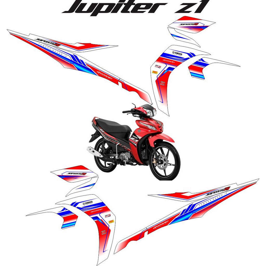 Jual MOTIF LIS STIKER STICKER/STRIPING VARIASI MOTOR JUPITER Z1/ NEW ...