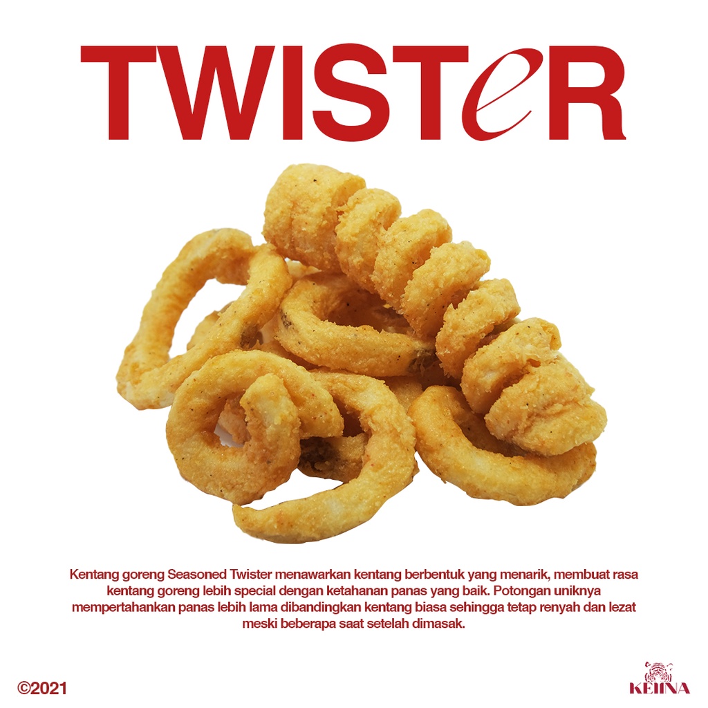 Jual French Fries Kentang Goreng Seasoned Curly Twister Skin On Spiral ...